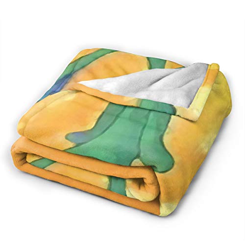 Classic Bold and Brash Travel Blanket Squidward Soft Lightweight Fleece Flannel Throw Blanket 50"x40"