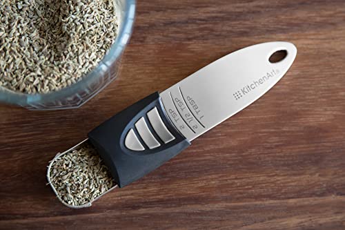 KitchenArt Pro Adjust-A-Tablespoon, Silver, 6.25 x 1.5 x 1 inch