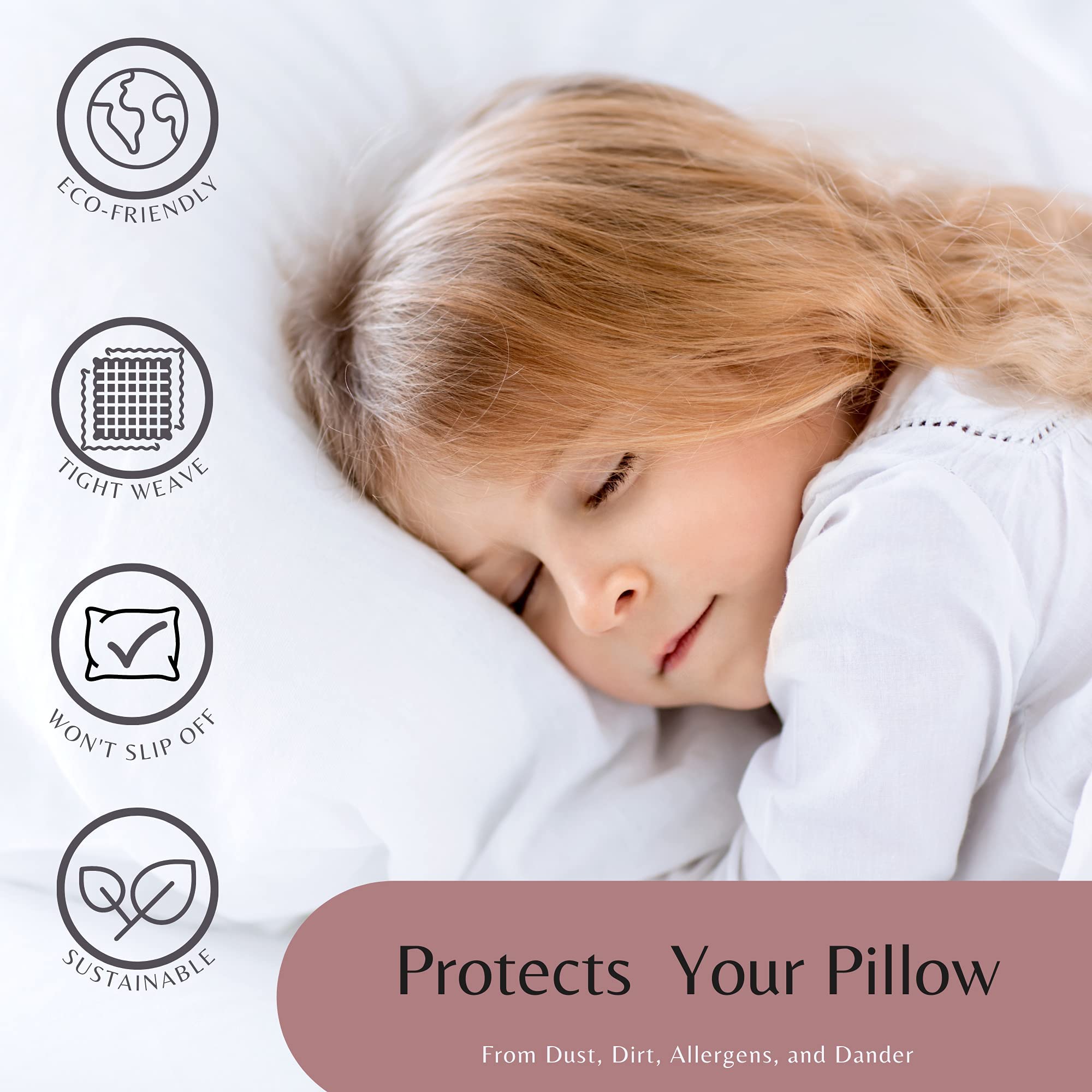 Superity Linen Pillow Cases Standard Size - Open Enclosure - 2 Pack - 100% Soft and Comfortable Premium Cotton - Navy
