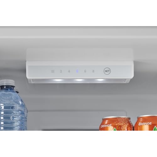iio Retro Refrigerator With Bottom Freezer - Full Size 24 Inch Wide 11 Cu Ft - Frost Free, Fast Cool, 360° Multiflow Cooling, Space Saving, Environmentally Friendly (Left Hinge, White)