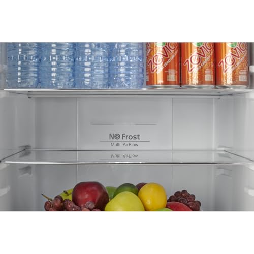 iio Retro Refrigerator With Bottom Freezer - Full Size 24 Inch Wide 11 Cu Ft - Frost Free, Fast Cool, 360° Multiflow Cooling, Space Saving, Environmentally Friendly (Left Hinge, White)