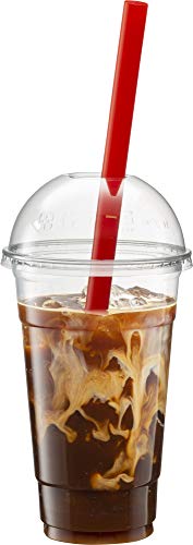 Clear Jumbo Smoothie Straws, Clear Disposable Wide-mouthed Large Milkshake Straws 9'' Inches High / Tall 100 pack
