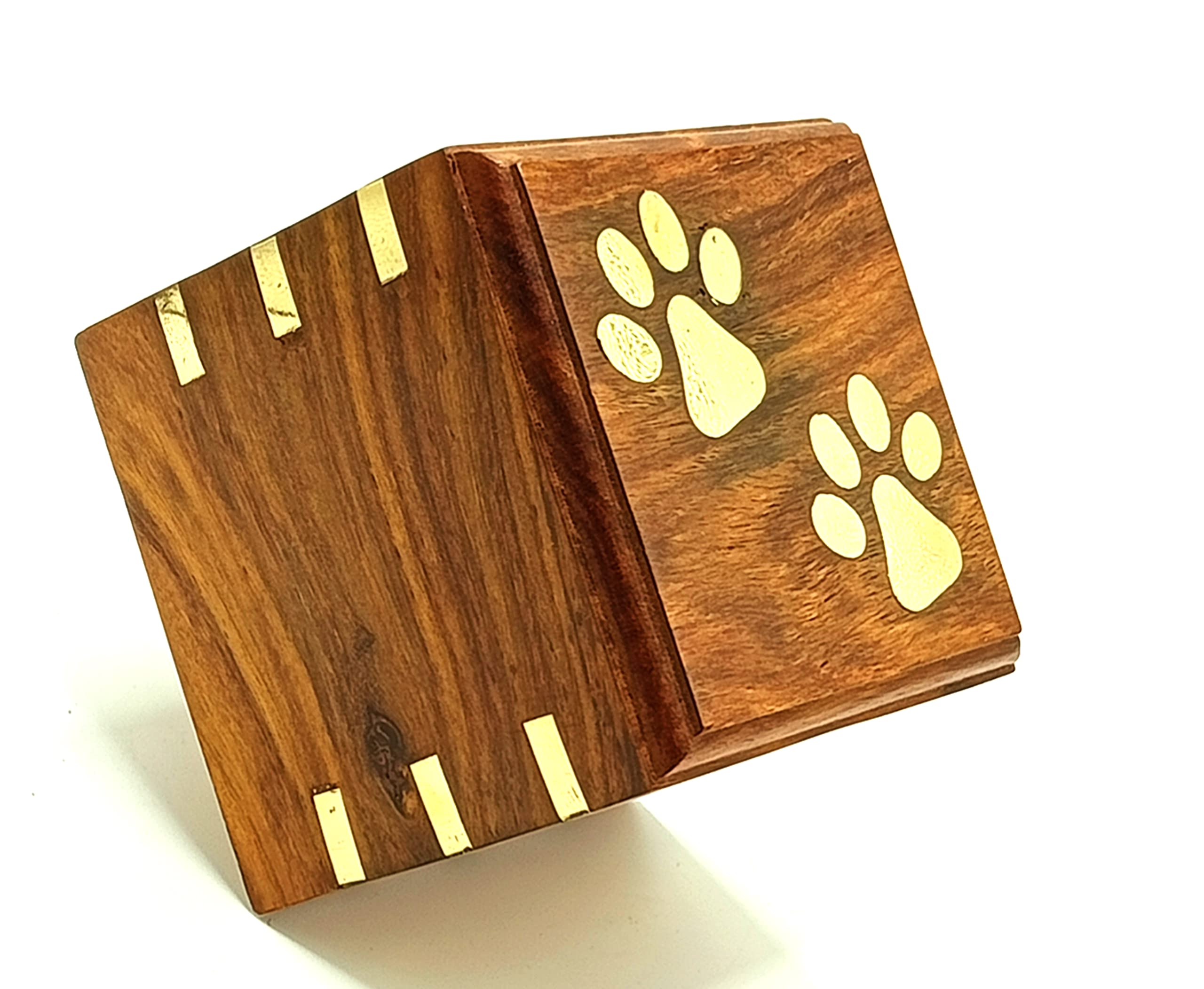 Wooden Urn - Pet Urns for Dogs Ashes, Decorative Wooden Pet Urns for Ashes - Rosewood Cremation Urns for Dogs, Pet Urns for Cats, Wooden Cremation Box