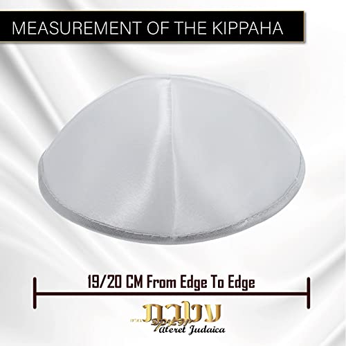 Ateret Judaica Yarmulke for Men & Boys - 40-Pack Satin Kippah Cap, Size 19 cm, Jewish Yamaka Hat