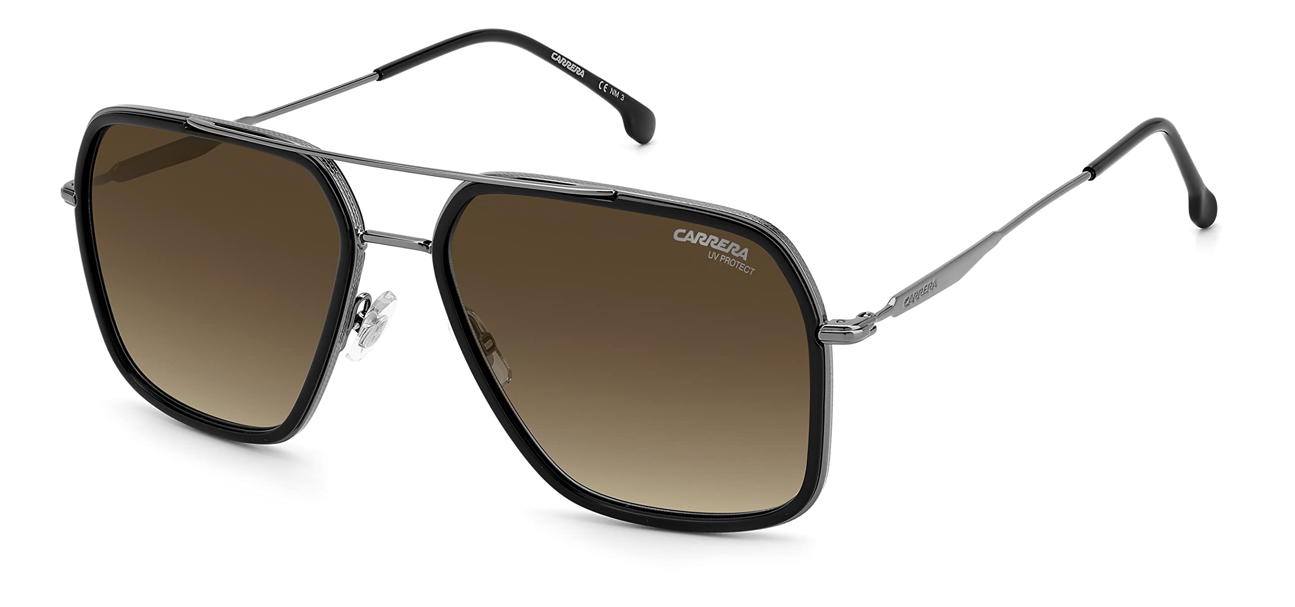 Carrera Men's 273/S Rectangular Sunglasses, Black, 59mm, 17mm