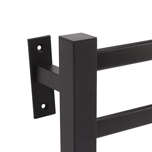 Fafeicy Digital Display Electric Heated Towel Rack with Thermostat, Wall Mounted for Bathroom, Punch Free Installation