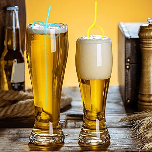 VOKOY 60pcs Crazy Loop Straws, Colorful Reusable Drinking Straws Funny Straws for Kids, Birthday Party, Parties, Carnivals