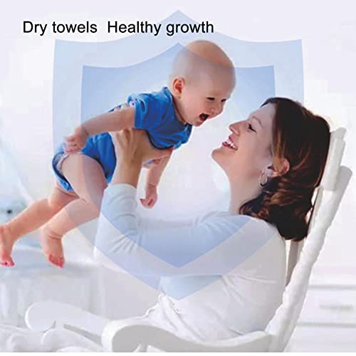 Fafeicy Digital Display Electric Heated Towel Rack with Thermostat, Wall Mounted for Bathroom, Punch Free Installation