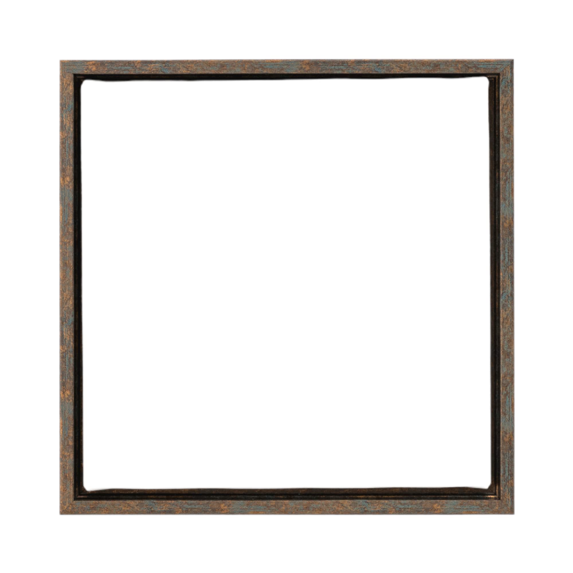 Pixy Canvas 12x12 Floater Frame for 1-1/4 (1.25) inch Deep Canvas Paintings/Canvas Prints/Wood Canvas Panels/Wall Art/Wall Decor/Home Decor/Artwork (Rusty Blue, 12 x 12 inch, Square)
