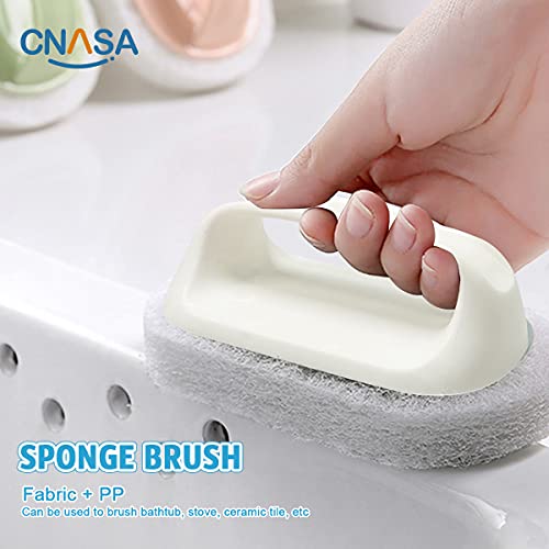 6 Pack Household Deep Cleaning Brush Set-Kitchen Cleaning Brushes, Includes Scrub Brush/Dish Brush/Bottle Brush/Grout Corner Brushes/Crevice Brush/Shoe Brush/ for Bathroom, Floor, Tub, Shower, Tile