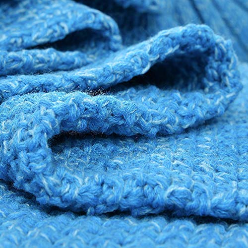 LAGHCAT Mermaid Tail Blanket with Scale Knit Crochet Mermaid Blanket for Adult,Sleeping Blanket,71"x35.5", Green