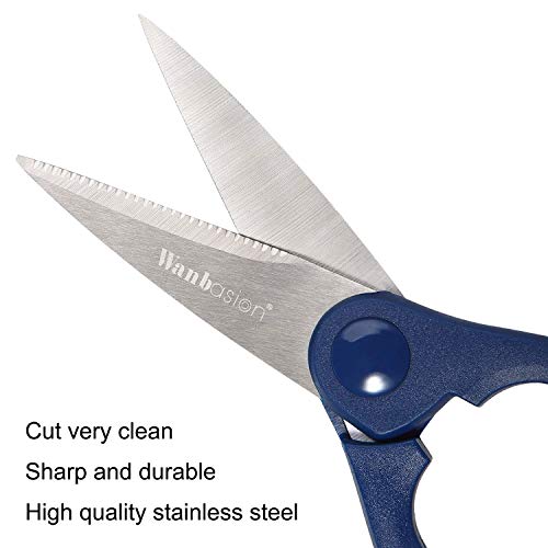 Wanbasion 16 Pieces Kitchen Knife Set Dishwasher Safe, Professional Chef Kitchen Knife Set, Kitchen Knife Set Stainless Steel with Knife Sharpener Peeler Scissors Acrylic Block