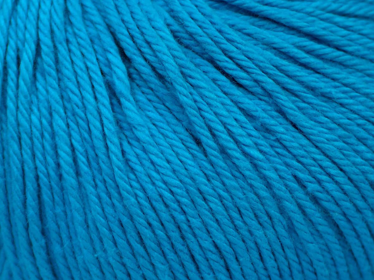 Lot of 8 Skeins Ice Yarns Baby Cotton (100% Giza Cotton) Yarn Blue