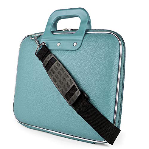ROXIE Leather Laptop Shoulder Messenger Bag Briefcase Sleeve for ASUS ZenBook 13 Chromebook Flip 14, VivoBook S14, ROG Zephyrus G14