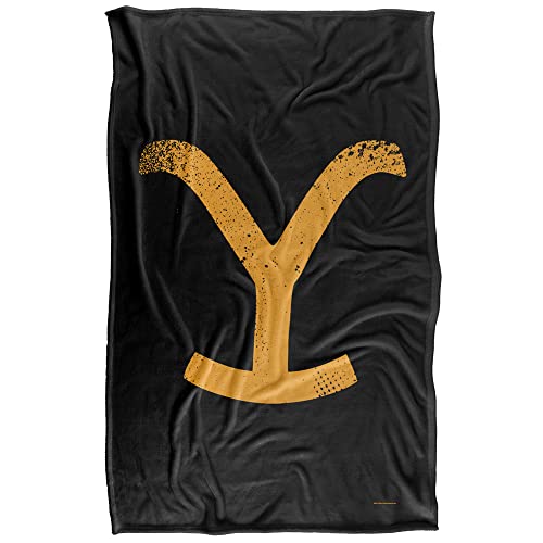 Yellowstone Blanket, 36"x58" Yellowstone Y Branding Logo Silky Touch Super Soft Throw Blanket