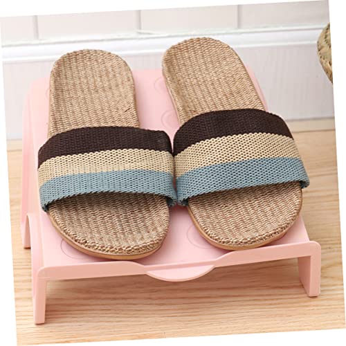 Veemoon Double Shoe Tray Sneaker Holder Clear Shoe Rack 3pcs Shoe Stack Closet Shoe Storage Stand Shoe Rack Organizer Shoes Holder Practical Shoes Holder Footwear Storage Rack Bracket Pp