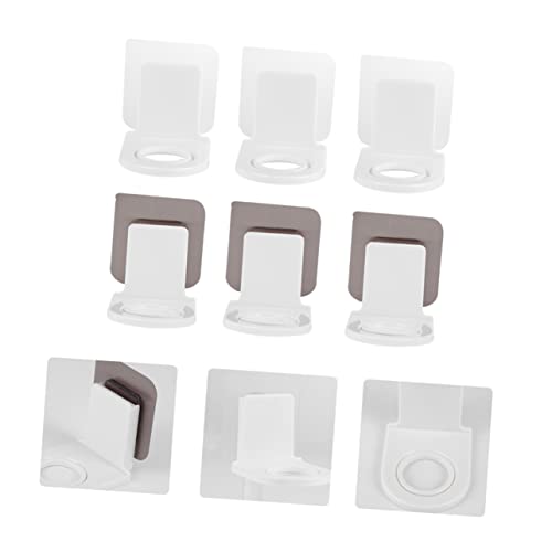Zerodeko 6 Pcs Shower Gel Holder Body Wash Container Trace-free Storage Holders Novel Shampoo Bottle Hangers Bracket Pp No Trace