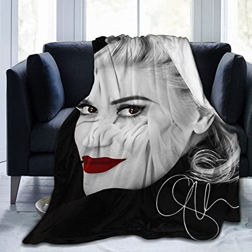 CHLGEAR Gwen Singer Stefani Throw Blanket Flannel Soft Cozy Blankets and Throws for Couch Sofa Bed Blankets for Adults Kids Music Lovers Gifts 60"x50"