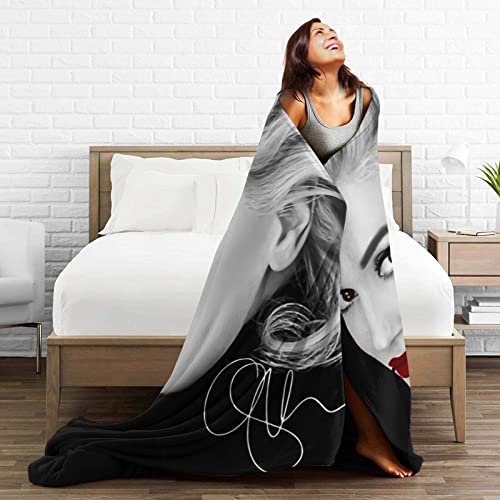 CHLGEAR Gwen Singer Stefani Throw Blanket Flannel Soft Cozy Blankets and Throws for Couch Sofa Bed Blankets for Adults Kids Music Lovers Gifts 60"x50"