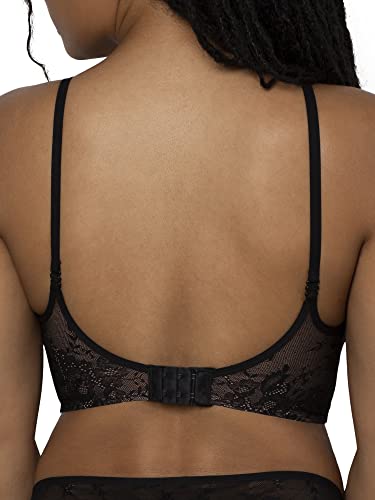 Smart & Sexy womens Sa1451 Bra, Black Hue (Smooth Lace), Large US