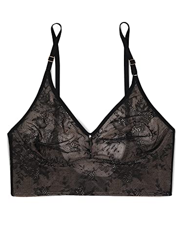 Smart & Sexy womens Sa1451 Bra, Black Hue (Smooth Lace), Large US