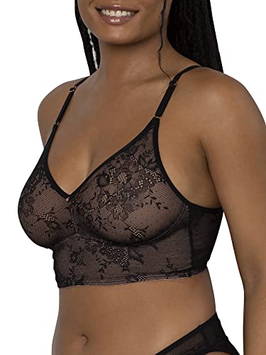 Smart & Sexy womens Sa1451 Bra, Black Hue (Smooth Lace), Large US