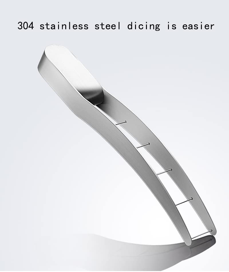 TBESTOACC Watermelon Slicer, 304 Stainless Steel Watermelon Cutter, Quickly Safe Fruit Cutter, Slicer Carving Tools for Kitchen (silver)