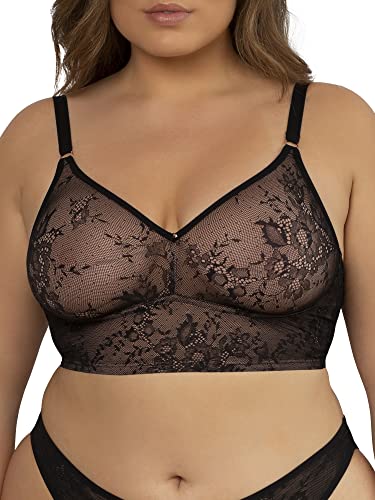 Smart & Sexy womens Sa1451 Bra, Black Hue (Smooth Lace), Large US