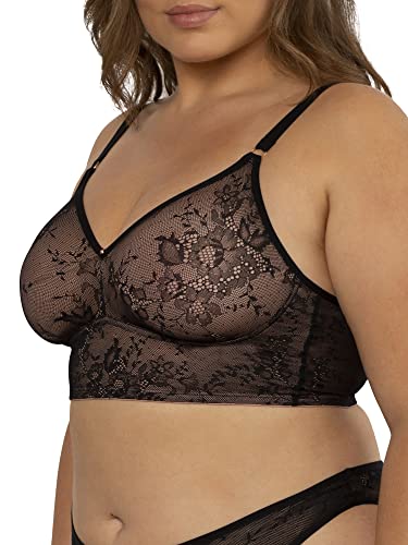 Smart & Sexy womens Sa1451 Bra, Black Hue (Smooth Lace), Large US