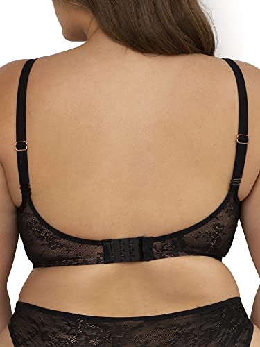 Smart & Sexy womens Sa1451 Bra, Black Hue (Smooth Lace), Large US