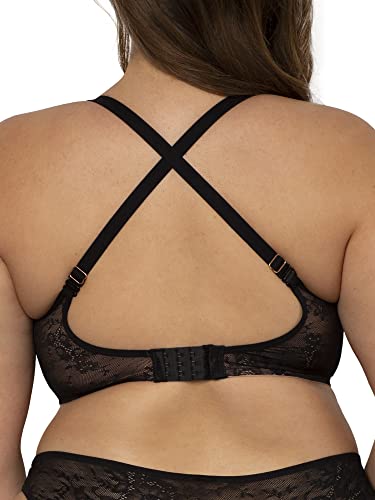 Smart & Sexy womens Sa1451 Bra, Black Hue (Smooth Lace), Large US