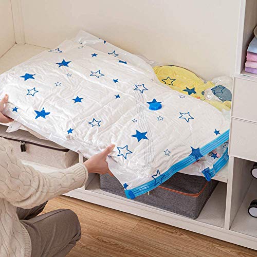 Vacuum Storage Bags, Space Saver Bags and Travel Storage Compression Bags for Clothes, Comforter, Pillows, Blankets, Plush Toys(2pack) (47x40in)