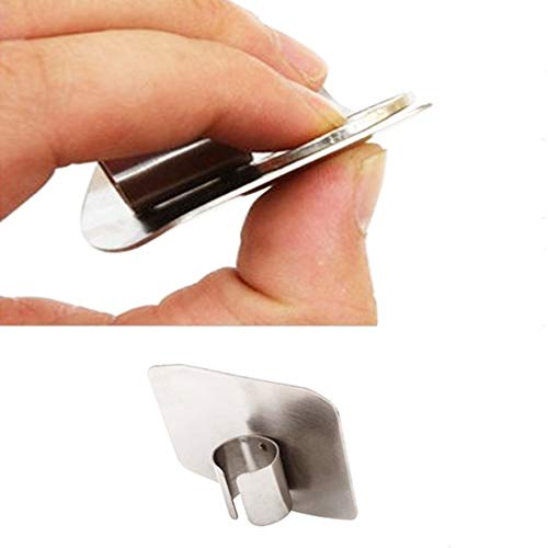 ZOCONE 2 PCs Finger Guard For Cutting Kitchen Tool Finger Guard Stainless Steel Finger Protector Avoid Hurting When Slicing and Dicing Kitchen Safe Chop Cut Tool (PH0088)