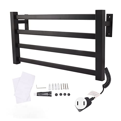 Fafeicy Thermostatic Towel Shelf, Bathroom Towel Rack Towel Holder, Electric Heated Towel Rack with Multiple Bars and Wall Mounting