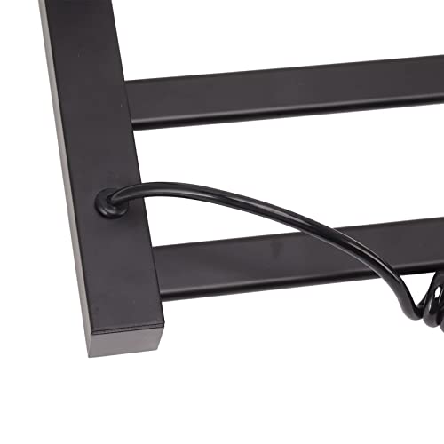 Fafeicy Thermostatic Towel Shelf, Bathroom Towel Rack Towel Holder, Electric Heated Towel Rack with Multiple Bars and Wall Mounting