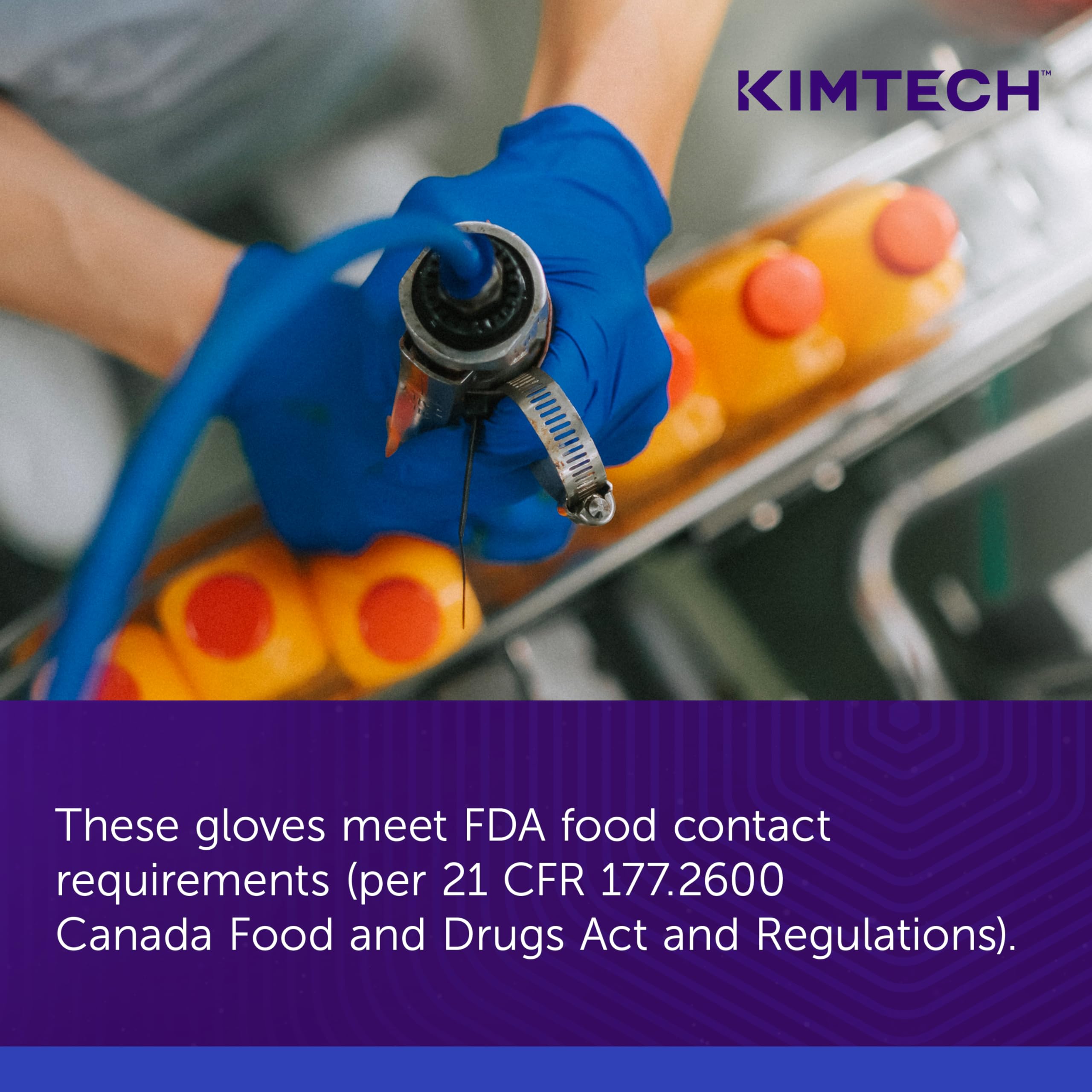 Kimtech™ Vista™ Nitrile Exam Gloves (62826) 4.3 Mil, Ambidextrous, 9.5”, S, 200 Nitrile Gloves / Box Blue