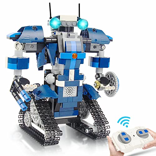 MSNOR Gxi Robot Building Kit for Kids, Toy Robot Building Blocks for Boys Age 8+ STEM Projects Robotics Kit with App & Remote Control, 405 Pieces