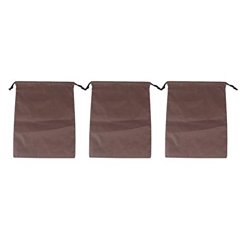 Drawstring Bag,Nylon Drawstring Storage Bags proof Storage Bags for Shoes Clothes Organizer(Coffee)