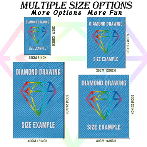 Huand DIY Diamond Painting Kits for Adults 5D Full Round Drill Angel Diamond Art Kits for Bedroom Wall Decor 8X12 Inch(Angel)