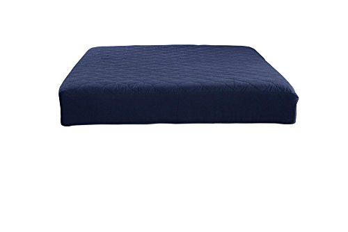 DHP Dana 6 Inch Quilted Twin Mattress with Removable Cover and Thermobonded Polyester Fill, Blue