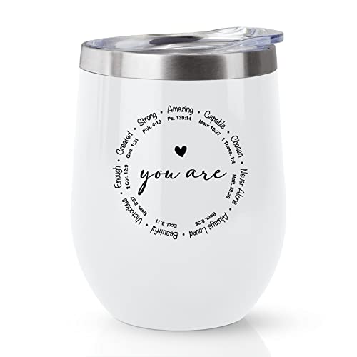 CVROY Christian Gifts for Women - You Are Inspiration - Bible Verse Inspirational Religious Gifts for Women Coffee Cup - Funny Spiritual Gifts for Friends, Coworker or Pastor Appreciation tumbler 12oz