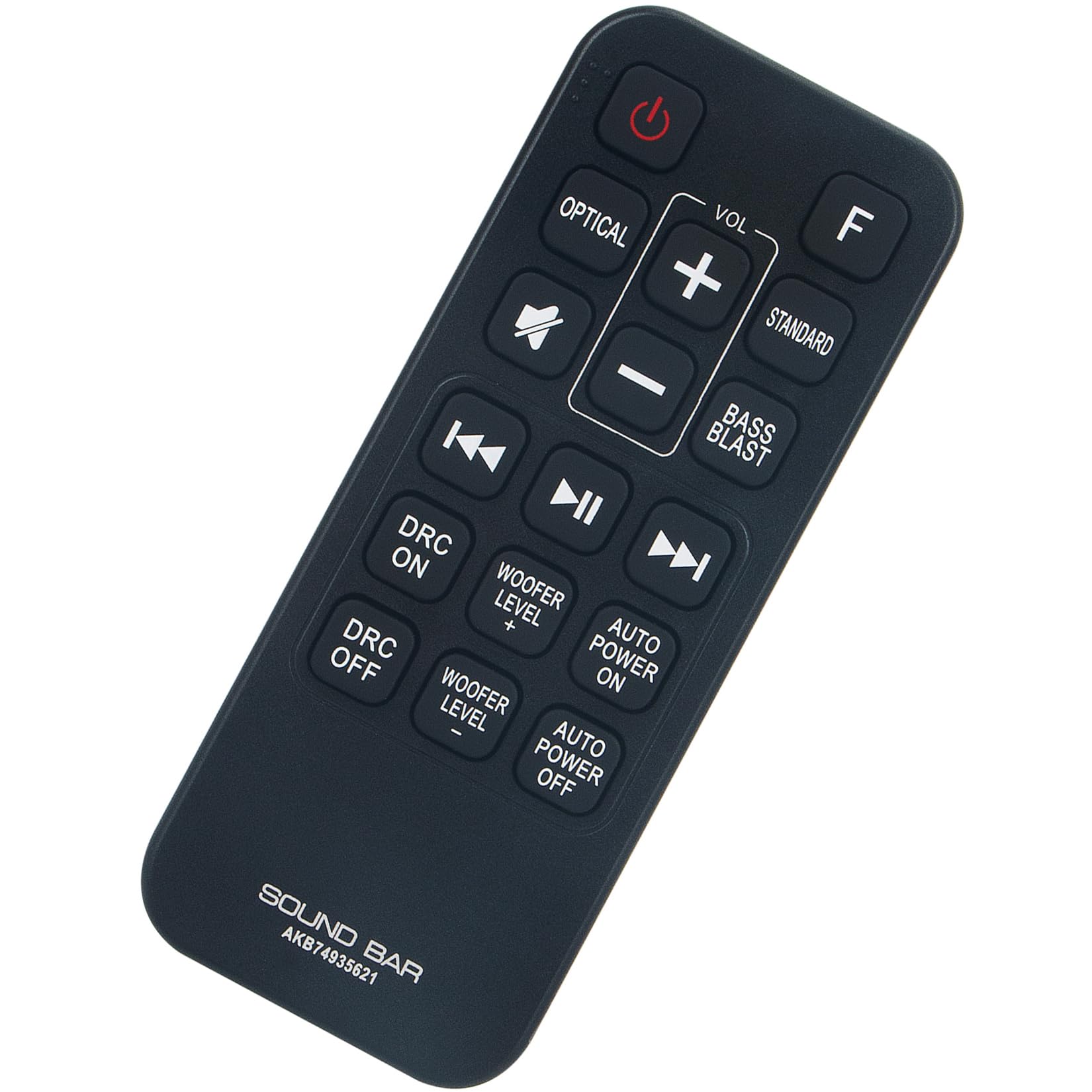 AKB74935621 Replacement Remote Control Applicable for LG Sound Bar SJ2 SJ2.AEUSLLK SJ2.DEUSLLK SQC1