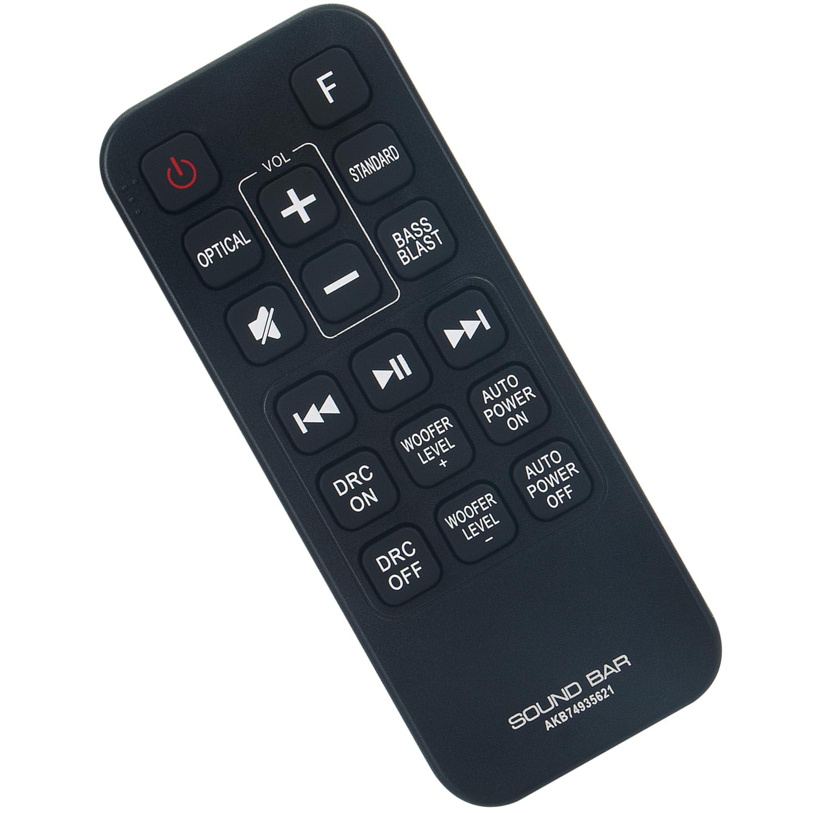 AKB74935621 Replacement Remote Control Applicable for LG Sound Bar SJ2 SJ2.AEUSLLK SJ2.DEUSLLK SQC1