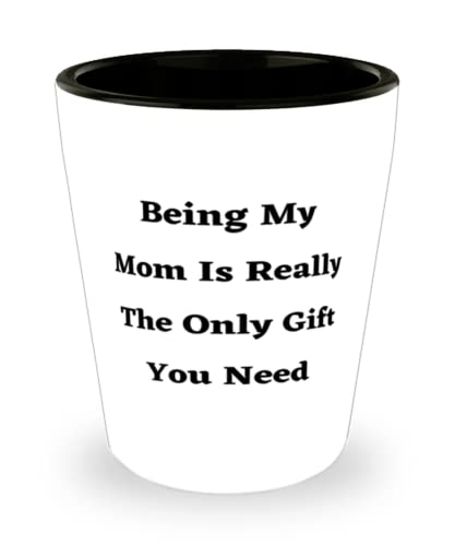 Being My Mom Is Really The Only You Need Shot Glass, Mom Ceramic Cup, Useful For Mom
