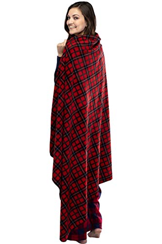 INTIMO Red Stewart 48" X 60" Fleece Blanket