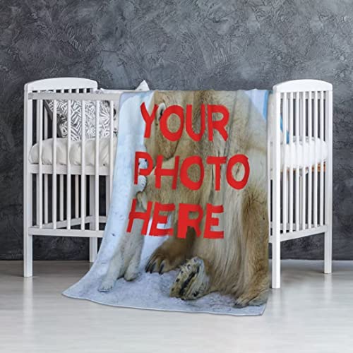 Customized Blankets with Photos Personalized Picture Collage Blanket Soft Using My Own Photos Custom Memorial Gifts for Mothers Day, Mom, Dad, Family, Friends, Couples 30"x40"