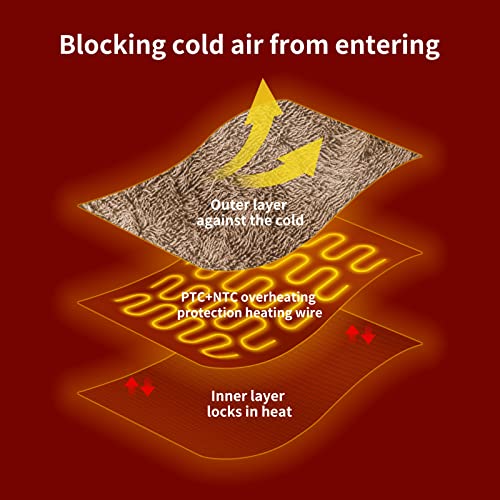 Heated Blanket Electric Throw, LETIHIMD Soft Electric Blanket 50"X60" with 6 Heating Levels & 1-8H Auto Off, ETL&FCC Certification, Over-Heat Protect, Machine Washable, for Home Office Use(Gray)