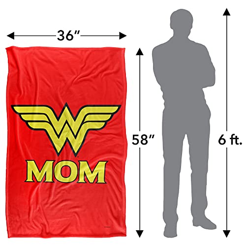Wonder Woman Wonder Mom Silky Touch Super Soft Throw Blanket 36" x 58"