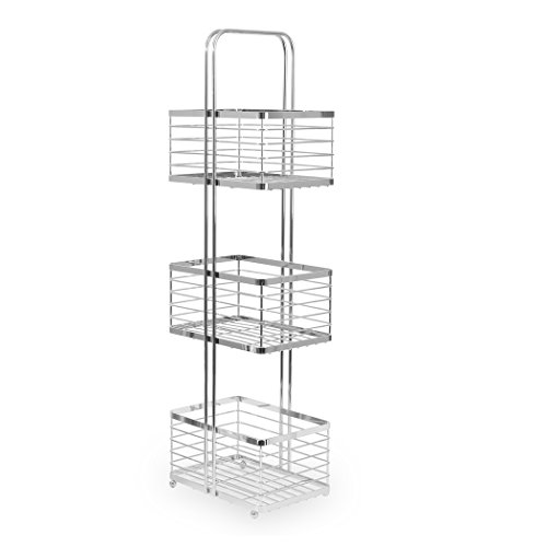 BINO 'Madison' 3-Tier Spa Tower, Large Rectangle, Chrome