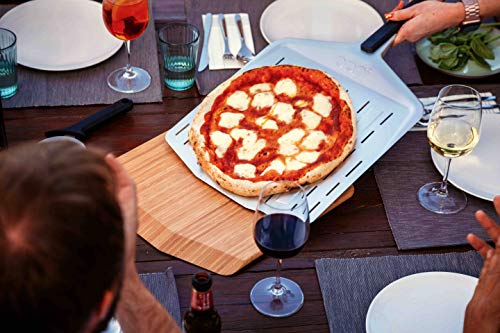 Ooni 12” Perforated Pizza Peel – Long Handle Perforated Aluminium Pizza Paddle – Lightweight Pizza Turning Peel – Ooni Outdoor Pizza Oven Accessories…